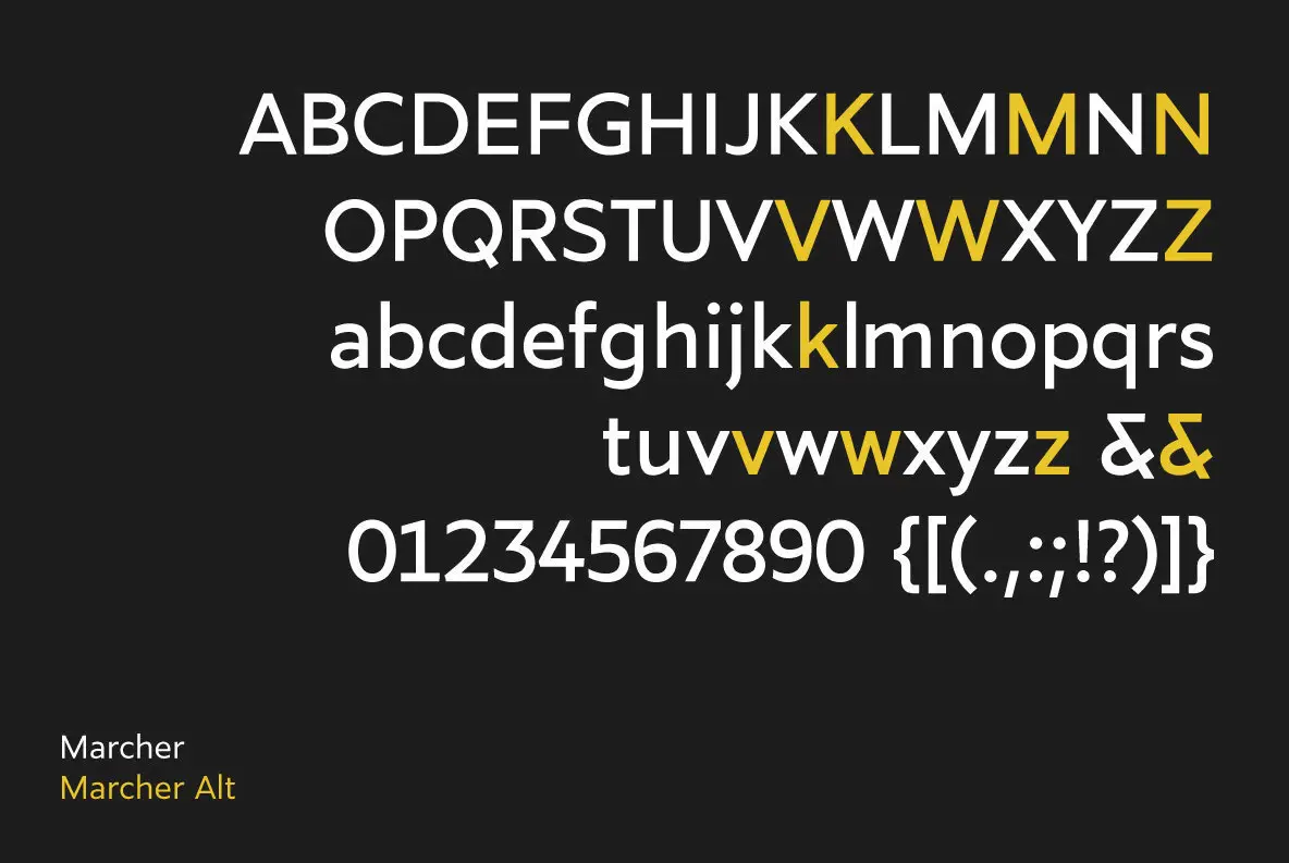 Marcher Sans Font - FontPath
