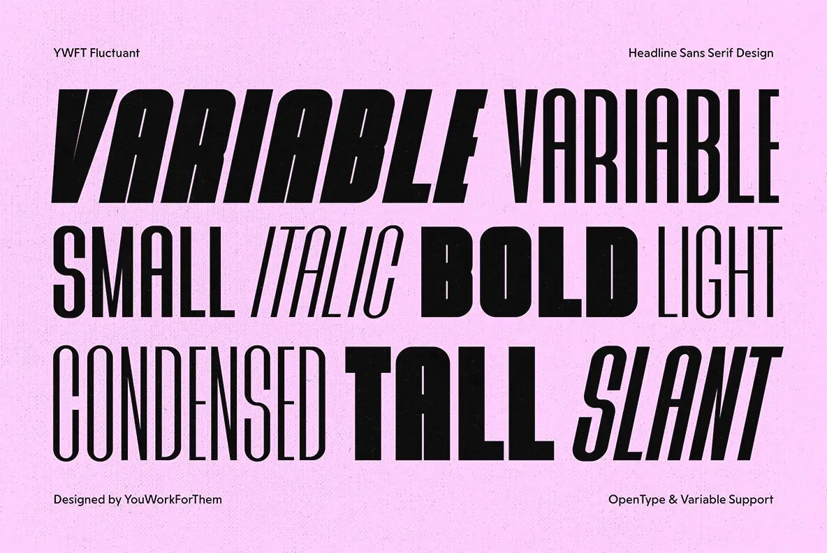 YWFT Fluctuant Font - YouWorkForThem