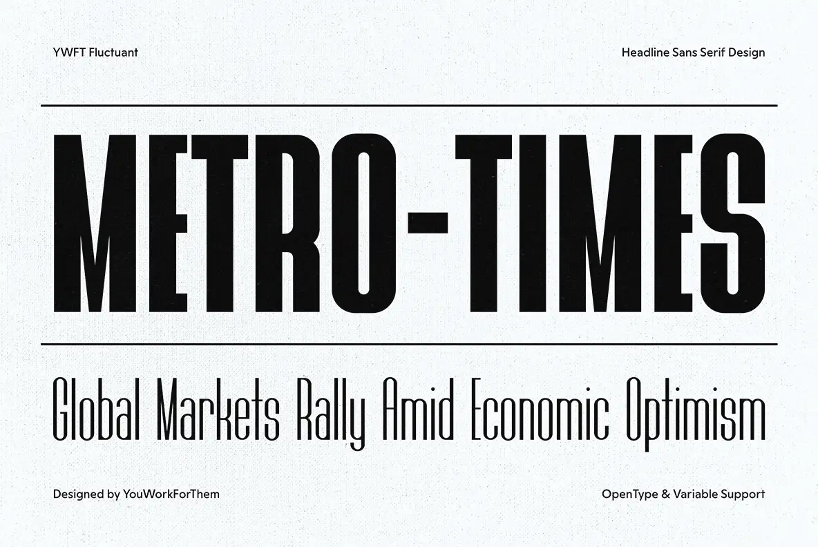 YWFT Fluctuant Font - YouWorkForThem