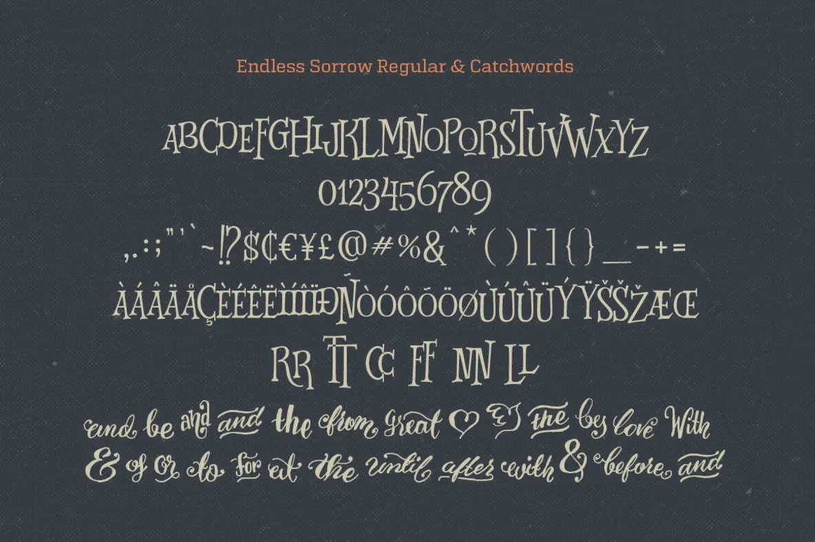 Endless Sorrow Font - YouWorkForThem
