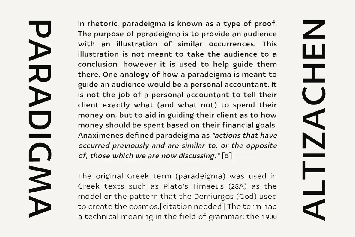 YE Paradigma Font - YouWorkForThem