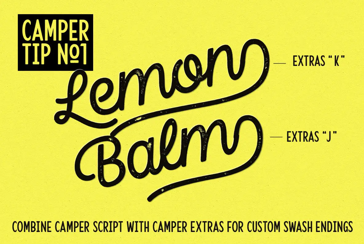 Camper Font - YouWorkForThem