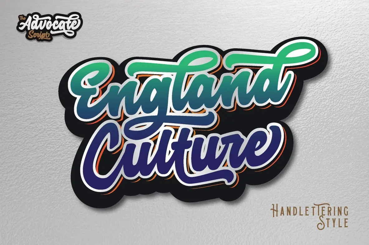 Advocate Script and Extras Font - FontPath