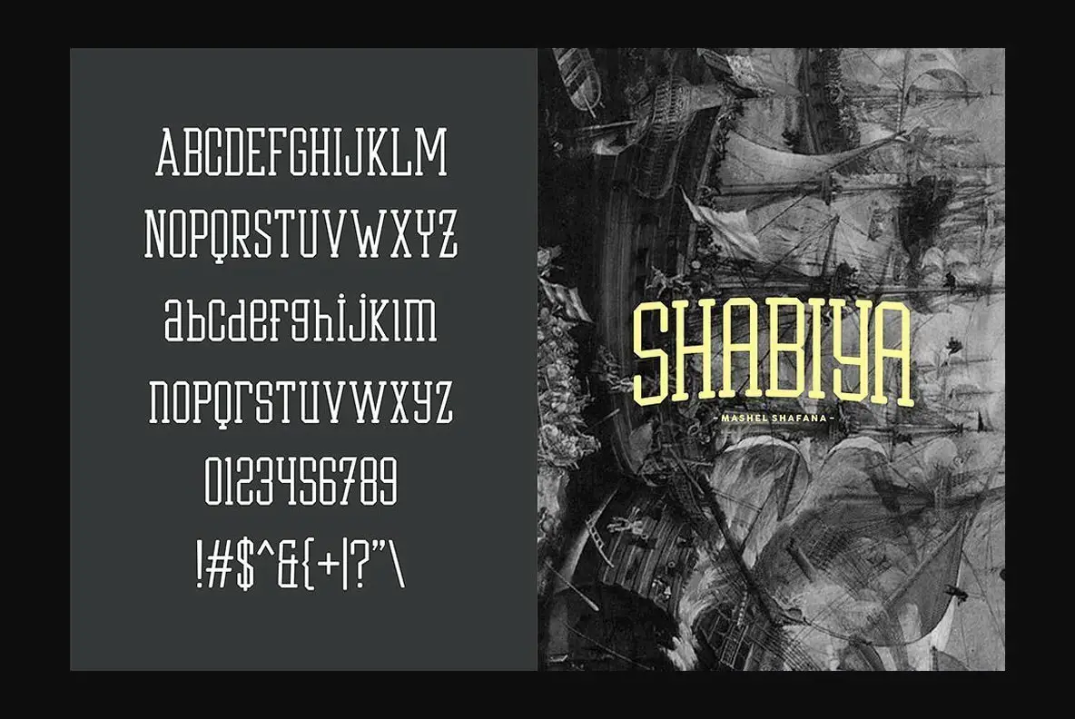 Shabiya Font - YouWorkForThem