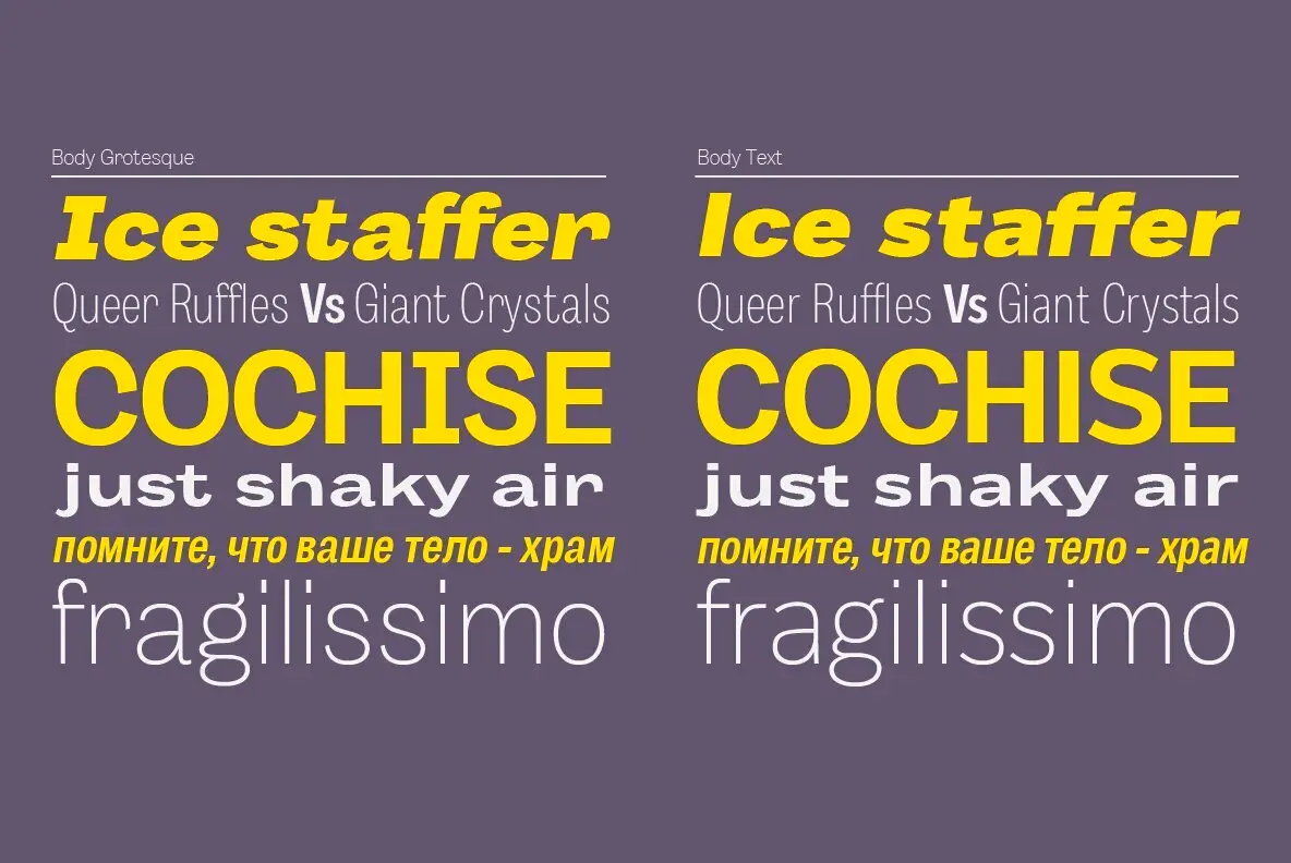 Body Font - YouWorkForThem