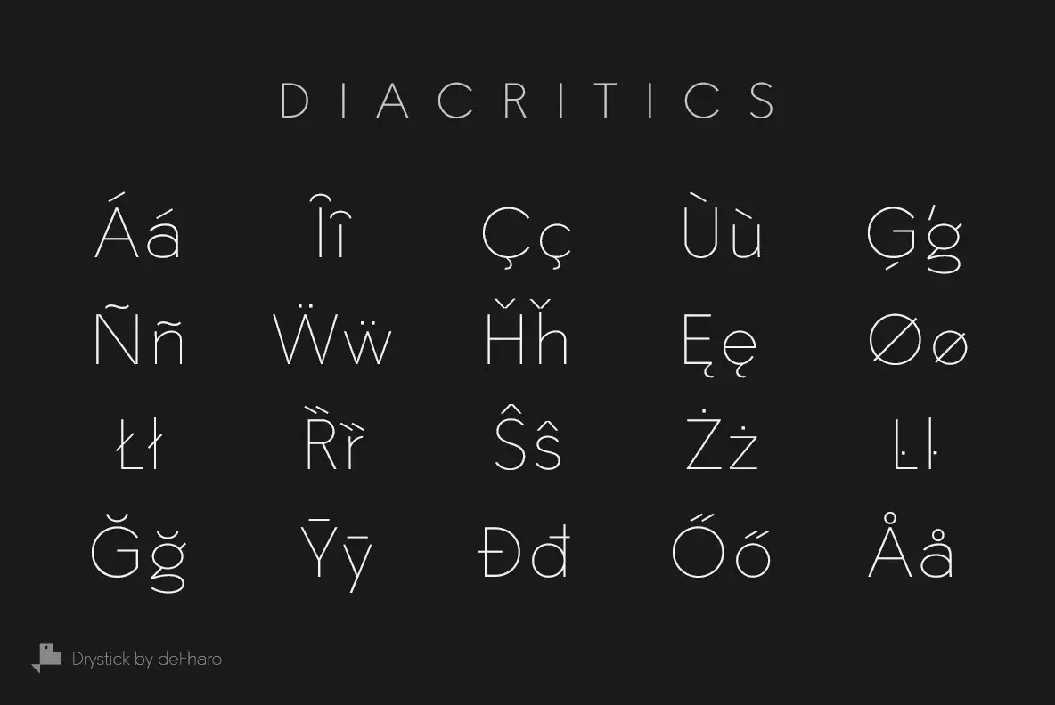 Drystick Font - YouWorkForThem