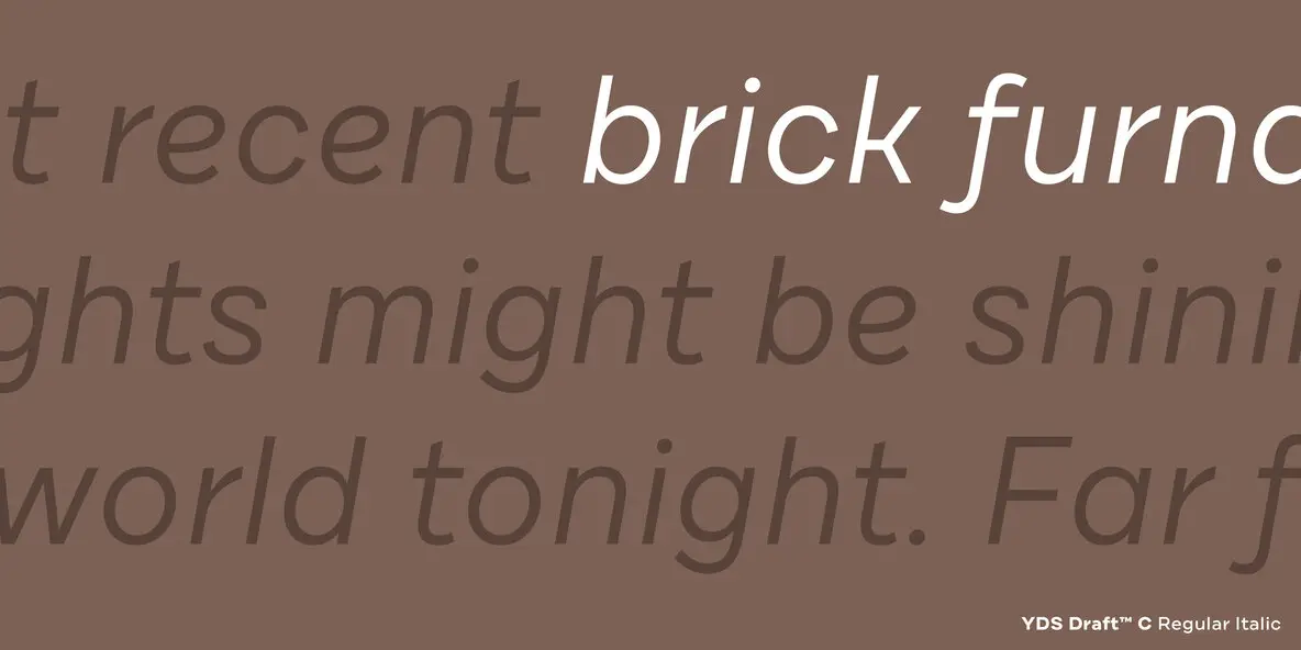 Draft Font - YouWorkForThem