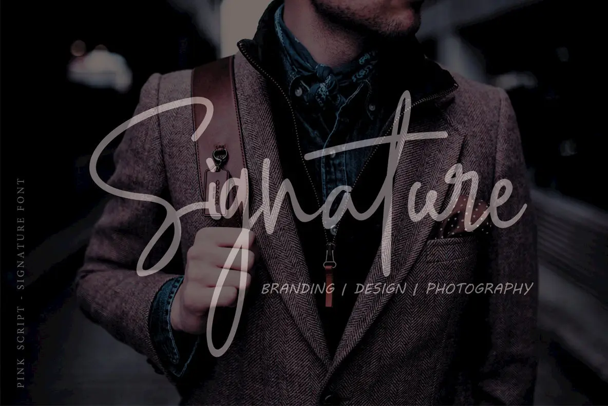 Pink Script Font - FontPath