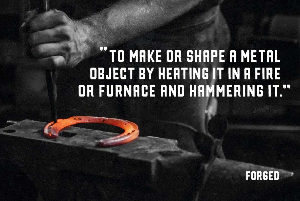 Forged Font - YouWorkForThem