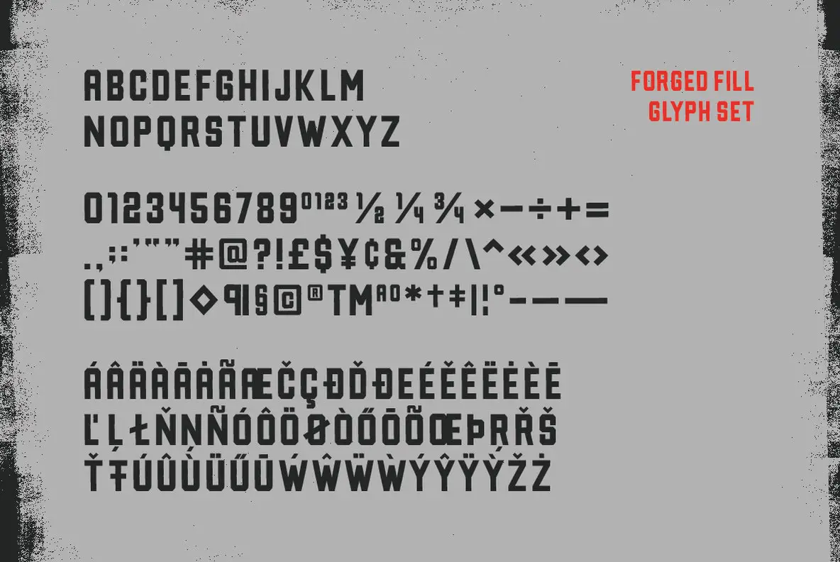 Forged Font - YouWorkForThem