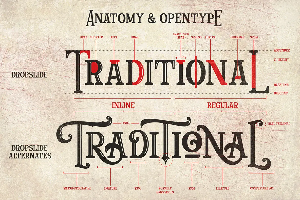 Dropslide Font - YouWorkForThem