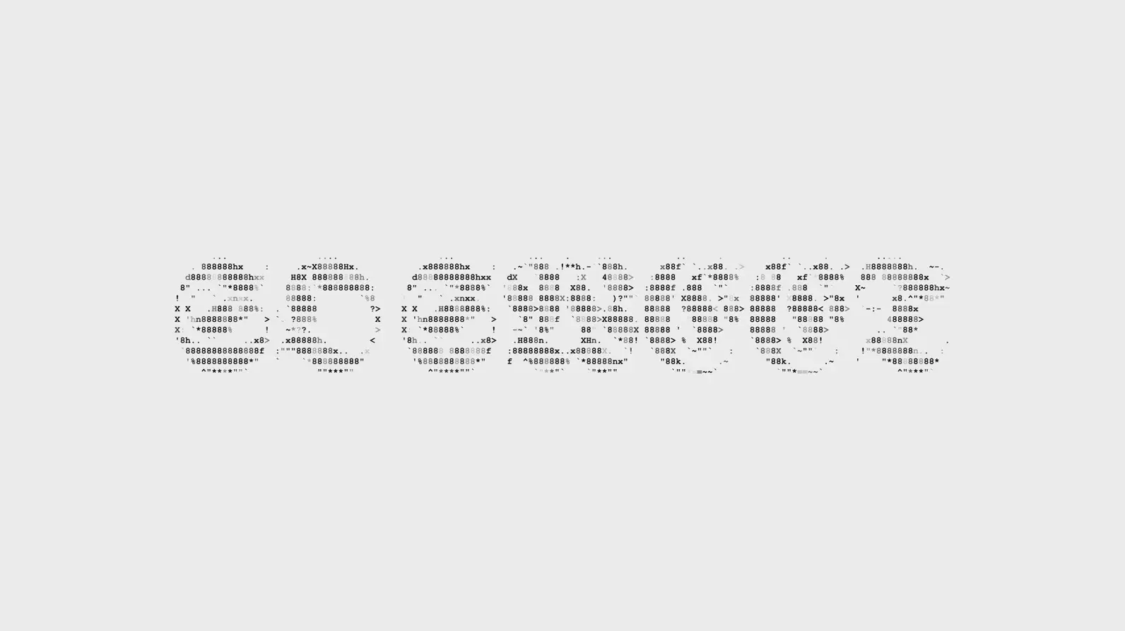 So Sweet Ascii Animation On White Background (6521) Video - YouWorkForThem