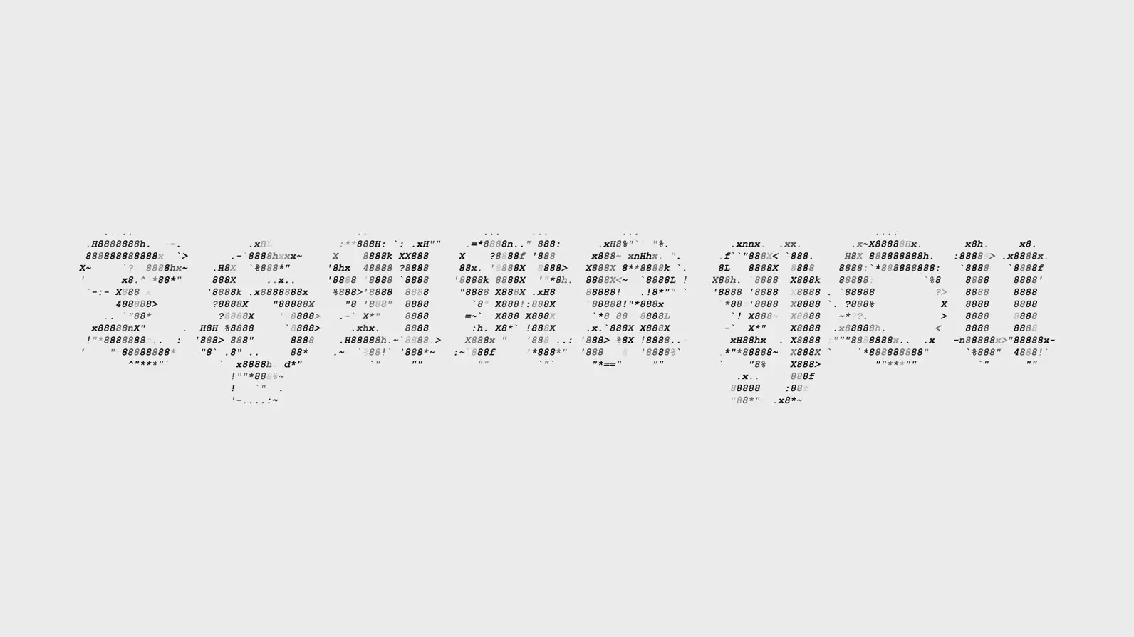Thank You Ascii Animation Loop On White Background (6538) Video ...
